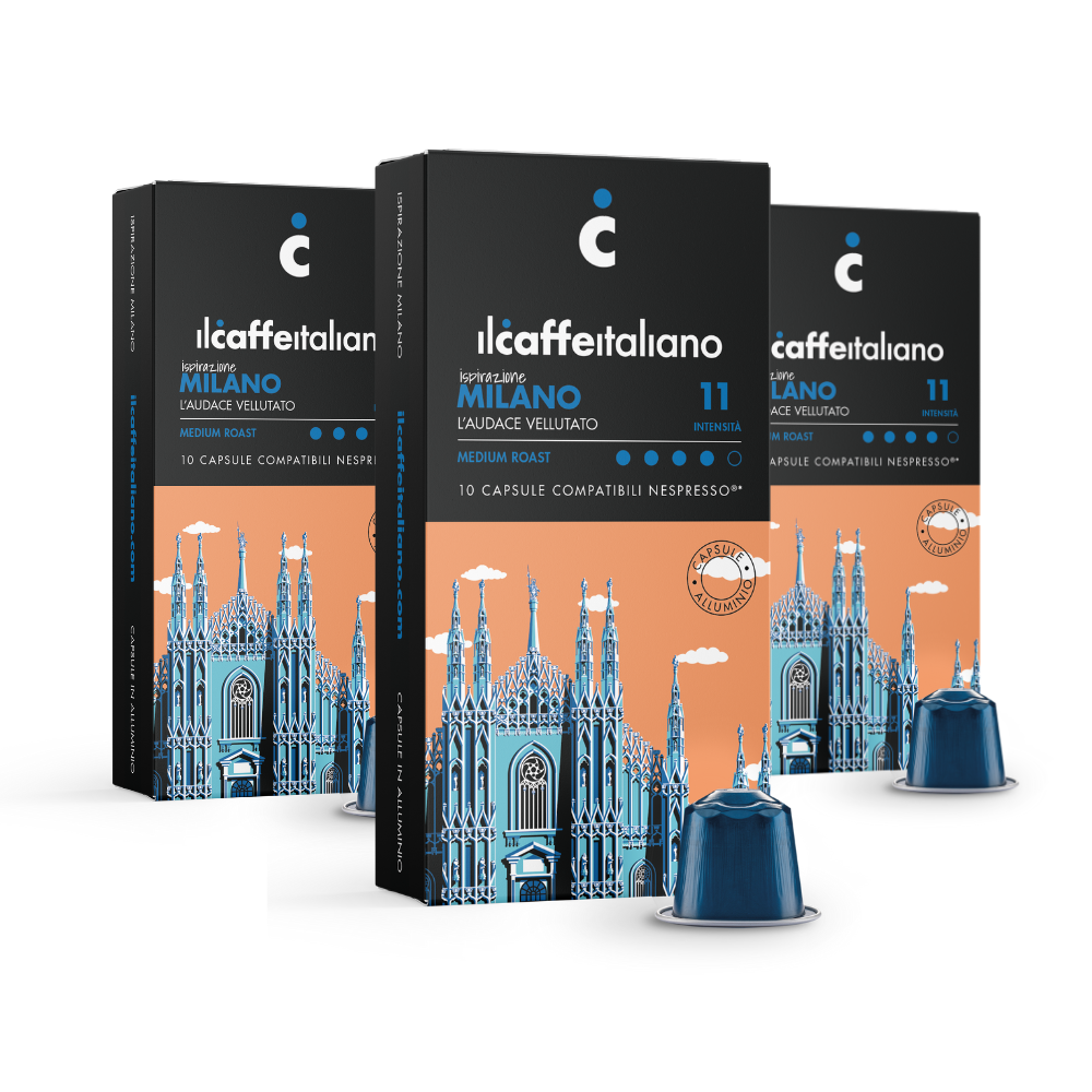Capsule compatibili Nespresso in alluminio Milano – Caffe Pera